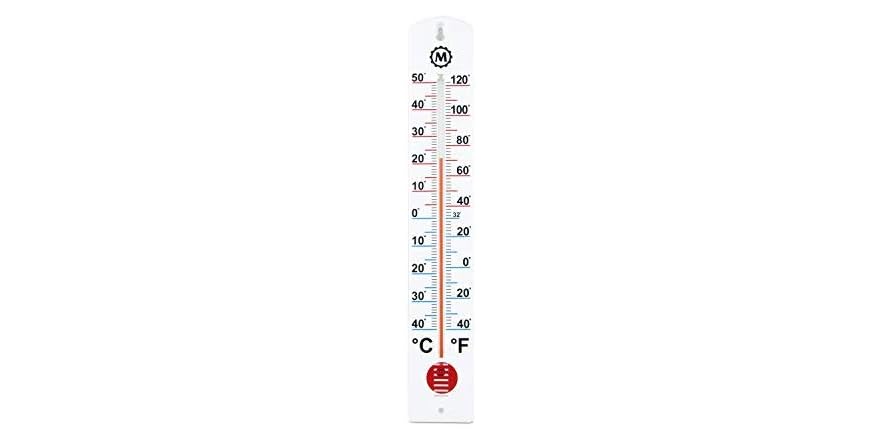 MARATHON Vertical Outdoor Thermometer