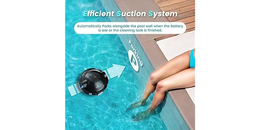 TASVAC Cordless Robotic Pool Cleaner (Open Box)