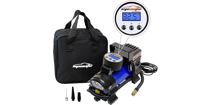 EPAuto 12V Portable Air Compressor Pump