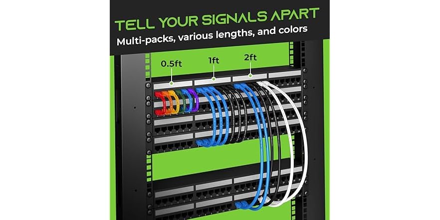 Cat 6 Ethernet Cable 1 ft (24-Pack)