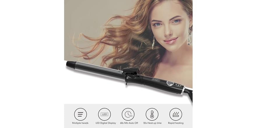 K&K Professional Curling Iron