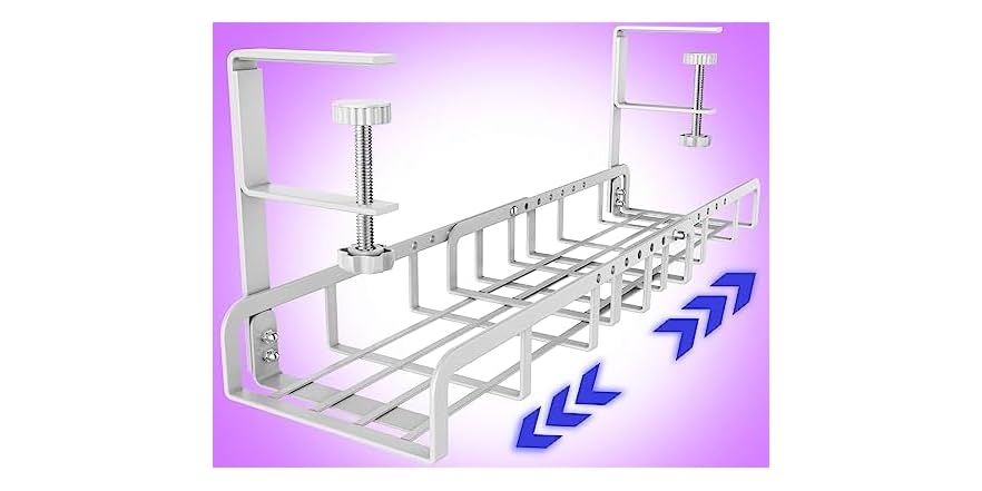 Retractable Desk Cable Management Tray