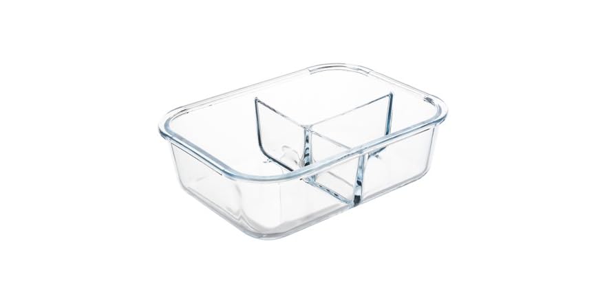 51 oz. 3-Compartment Glass Container