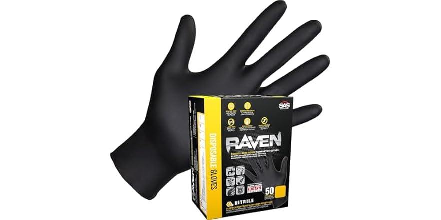 SAS Safety Raven Powder-Free Exam Grade Nitrile