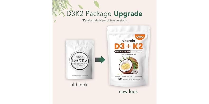 Vitamin D3 Plus K2 10000 IU