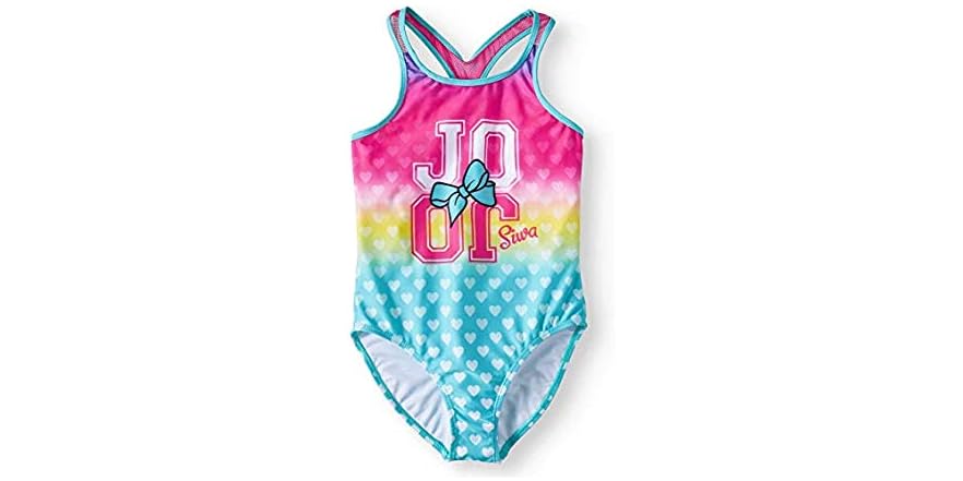 JoJo Siwa One Piece Swimsuit Green Bow