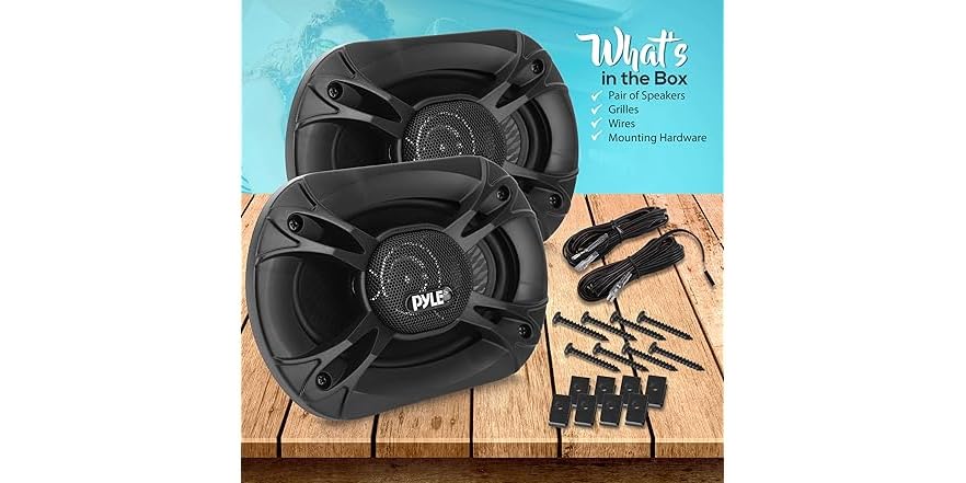 Pyle 4 Way 6x9 Inch 500 Watt Quadriaxial