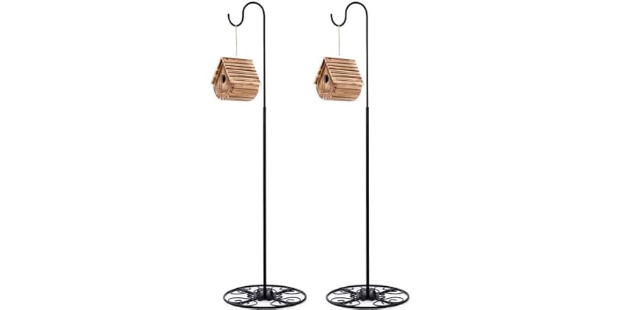 34-55" Adjustable Black Iron Hook Stand