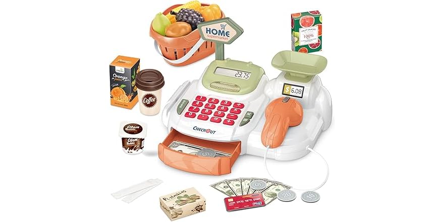 Pretend Play Calculator Cash Register Toy