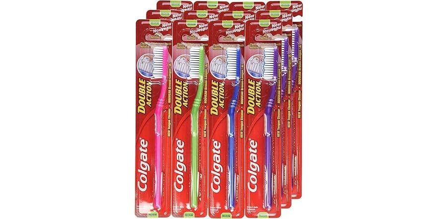 COLGATE 1 x Double Action Toothbrush Medium