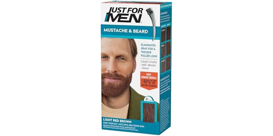 Just For Men Mustache & Beard Light Red Brown