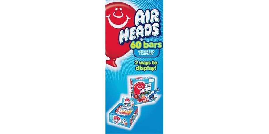 Airheads Bars Variety Pack, 60-Count