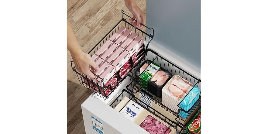 iSPECLE Freezer Organizer Bins - 4 Pack