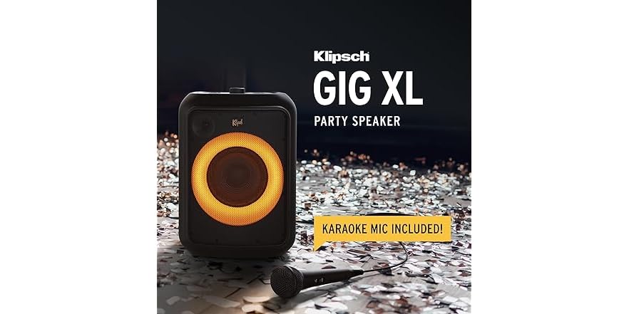 (NEW) Klipsch Gig XL Portable Wireless Boombox Speaker