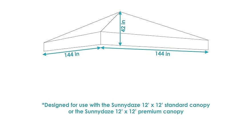 Sunnydaze Red 12x12 Ft. Standard Canopy Shade
