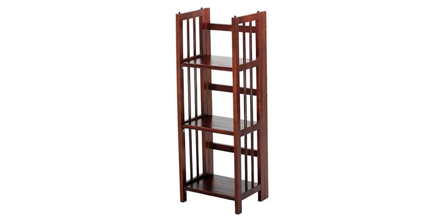 Folding 3 Tier Bookcase- 3 Colors