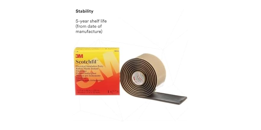 3M Black Rubber Electrical Insulation Putty