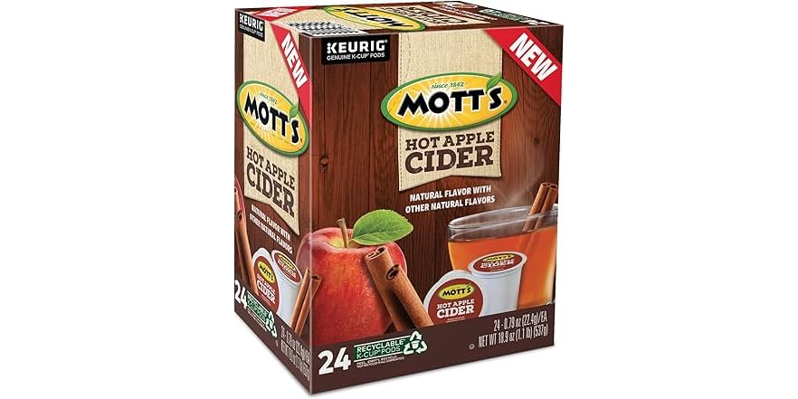 Keurig Mott's Hot Apple Cider, 24 K-Cups