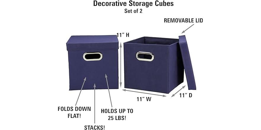 Household Essentials Storage Cube Set