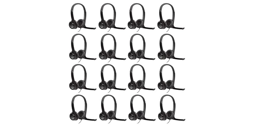 Logitech H390 Wired Headset (16-Pack)