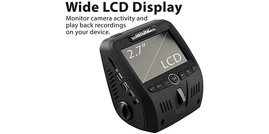 Rexing V1LG Dual Channel 1080p Dash Cam