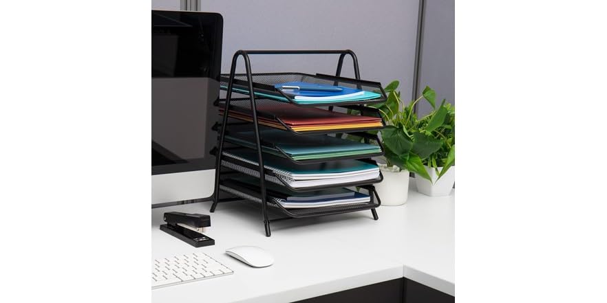 Mind Reader 5-Tier Paper Tray (Set of 2)