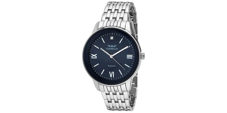 Gianello Mens Diamond Round Watch