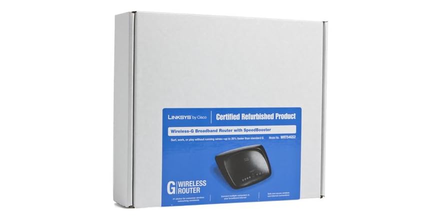 Linksys Wireless-G 4 Port Broadband Router with SpeedBooster