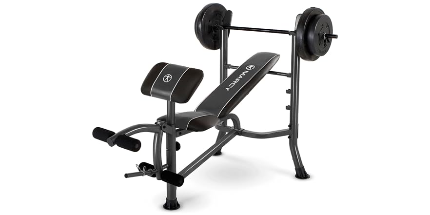 Marcy Standard Bench + 80lb Weight Set