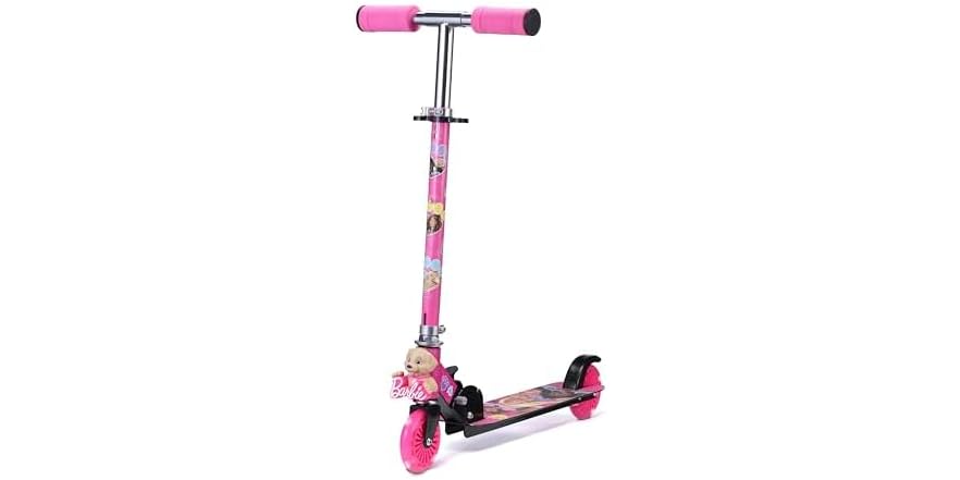 Barbie 2 Wheel Kick Scooter with Light Up Wheels (Open Box)