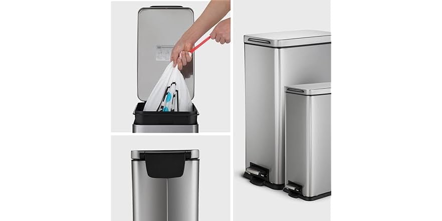 8 & 2.5 Gallon Slim Trash Can Set