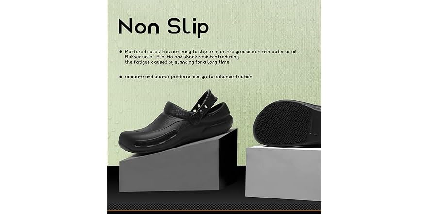 Men's Waterproof Safety Clogs With Strap