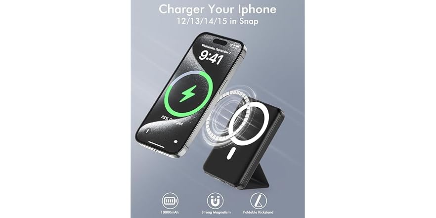 Foldable 10000mAh Magnetic Power Bank