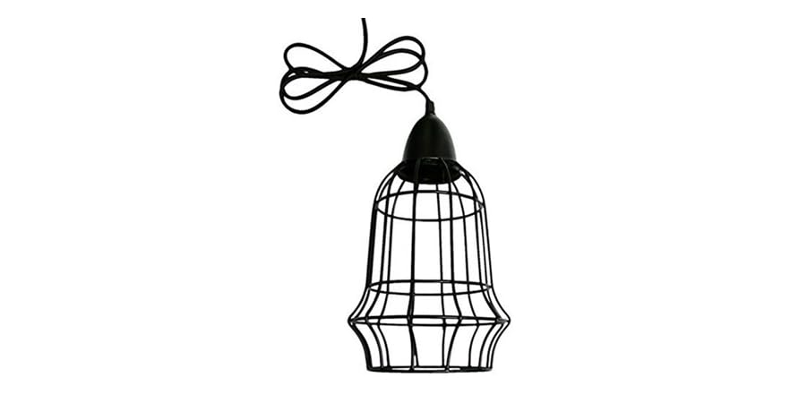String Light Company Metal Cage Drop Down Lamp