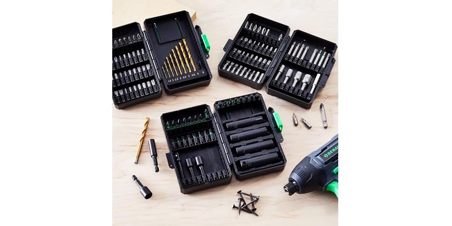 Denali 123-Piece Screwdriver and Drill Bit Set
