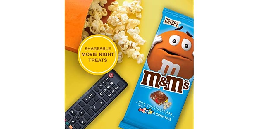M&M'S Minis & Crispy Rice Choc, 12-Pack