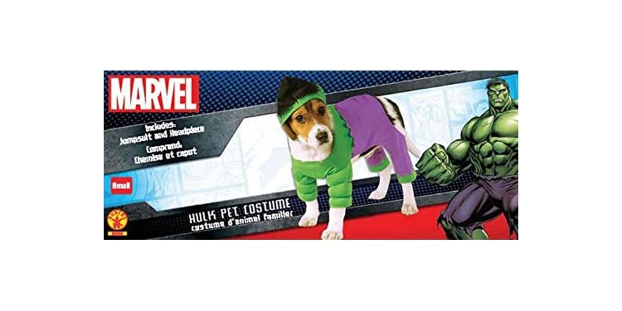 Marvel Universe The Hulk Pet Costume, Smal
