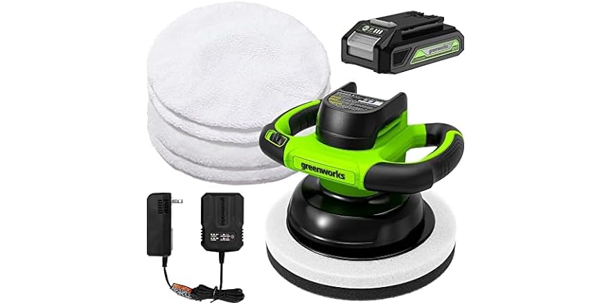 Greenworks 24V 10" Cordless Orbital Buffer