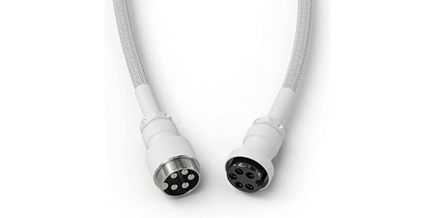 Glorious Coiled Keyboard Cables - White