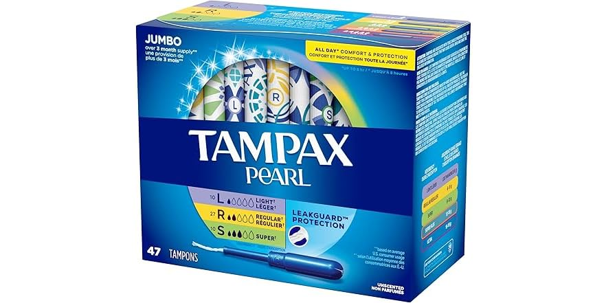 Tampax Pearl Tampons Multipack 47 Count