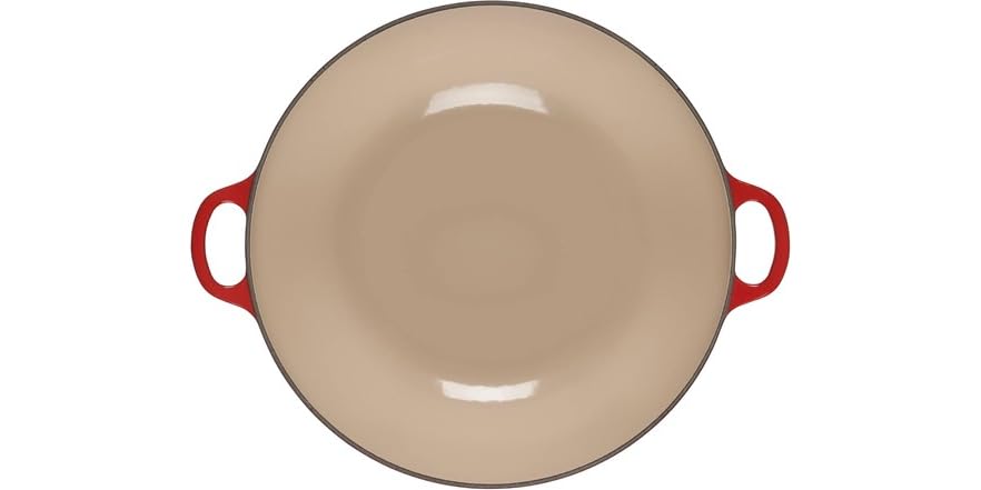 Le Creuset Round Cast Iron, 7.25qt, Cerise (Open Box)