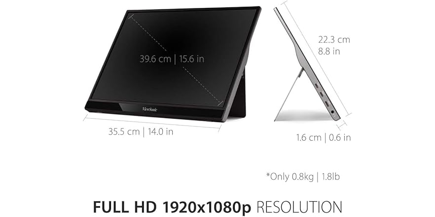 ViewSonic 15.6" FHD Portable Monitor | VG1655