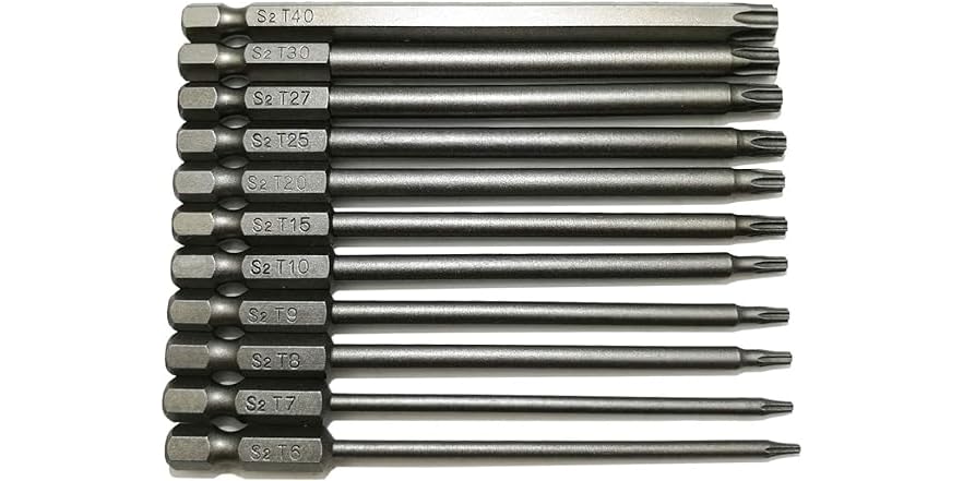 Long Torx Security Head Screwdriver Drill Set