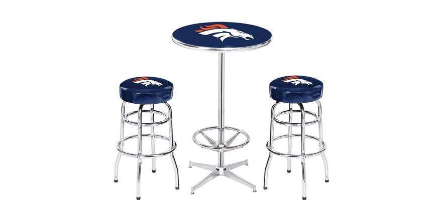NFL Pub Table and 2 Stools