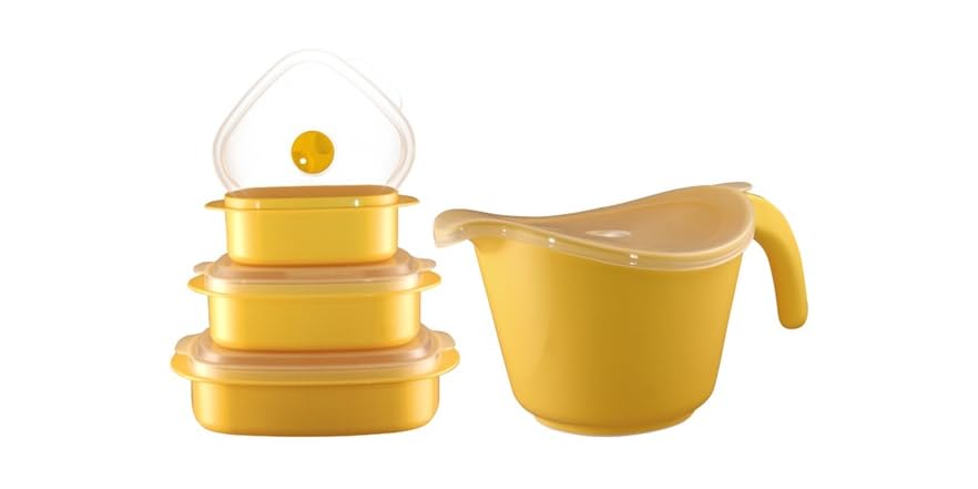 Batter Bowl, Lid & 6-Piece Set Lemon