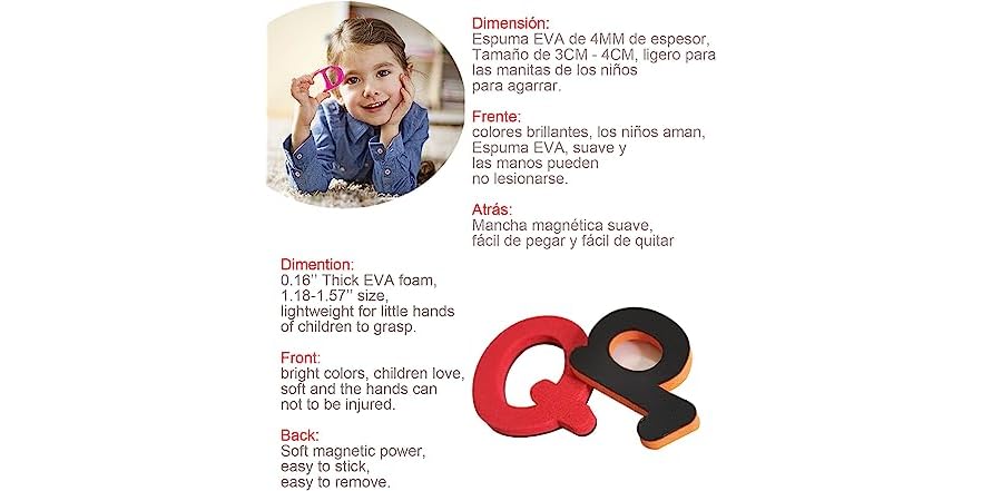 Spanish Magnetic Alphabet Letters