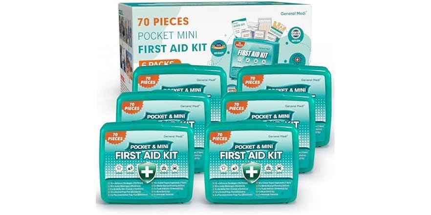 420 Piece First Aid Kit (6 Pack of 70ea)
