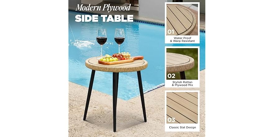 IDZO Wicker Bistro Set 2pc 500lb