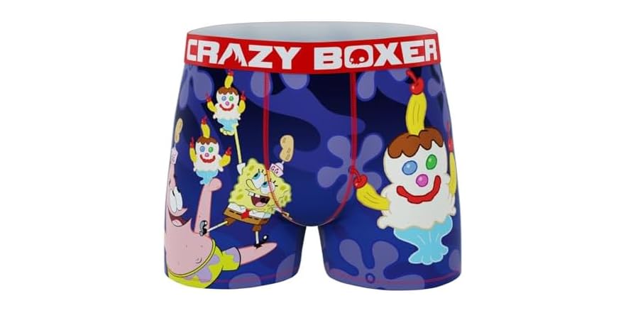 CRAZYBOXER Men's SpongeBob Boxer Briefs