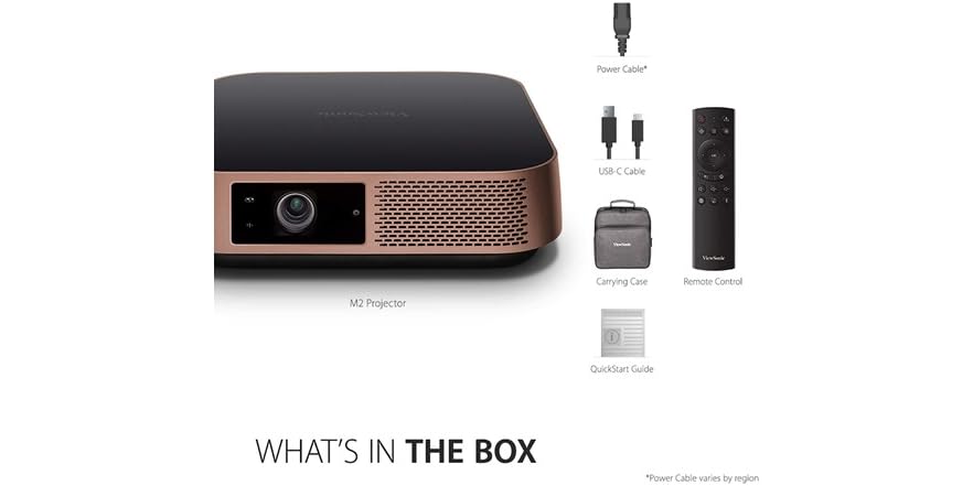 ViewSonic M2 Portable Smart 1080p Mini Projector